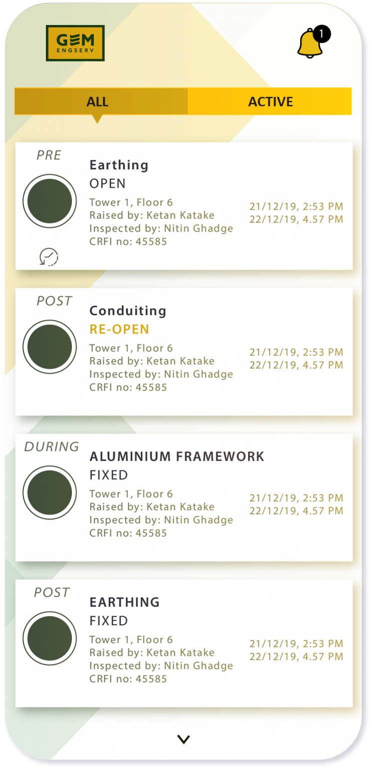 Digital Quality Control APP | GEM Engserv